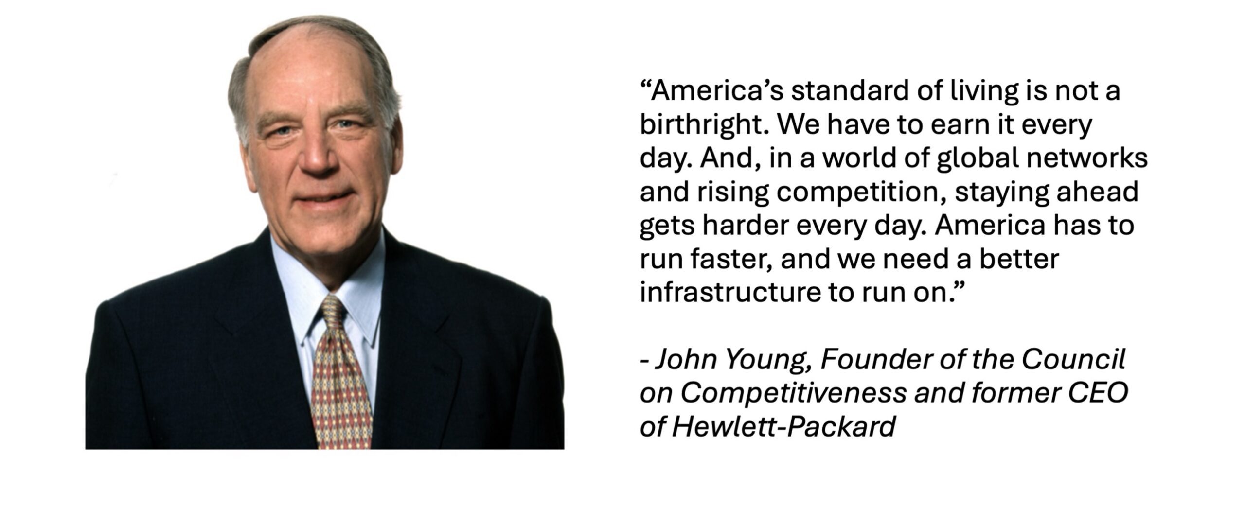 In Tribute to John Young (1932-2025): Founder, Council on Competitiveness - Compete